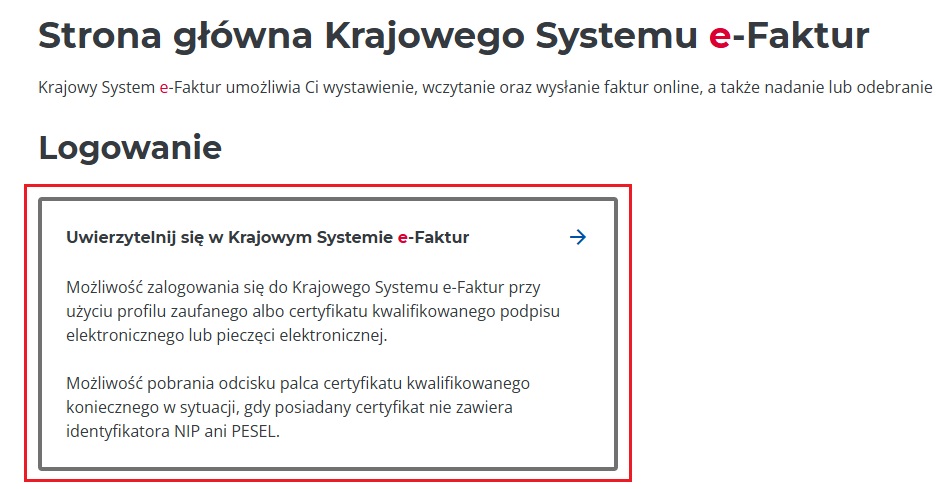 Logowanie do KSeF krok po kroku - Poradnik